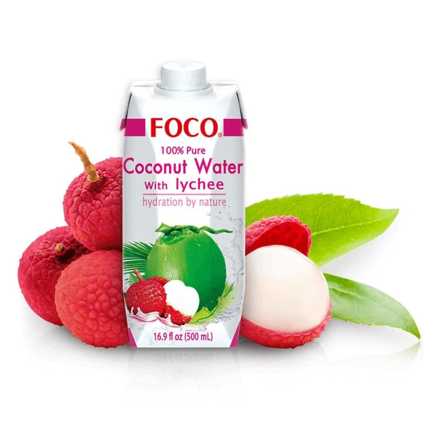 FOCO Coconut Water with Lychee, 500ml – Grobasket internet supermarket ...